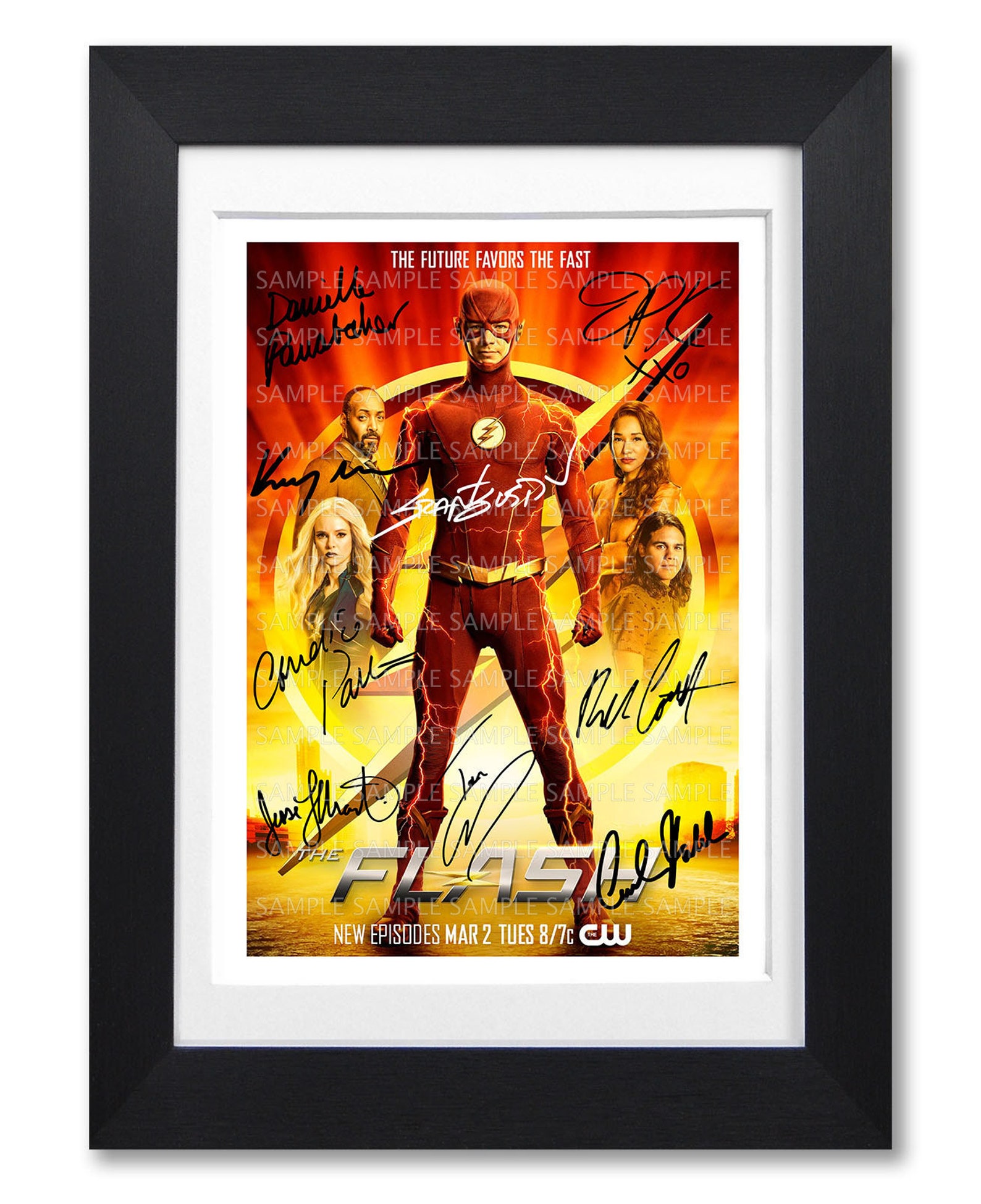 THE FLASH Season 7 Cast Signed Poster Print Photo Autograph Tv Show ...
