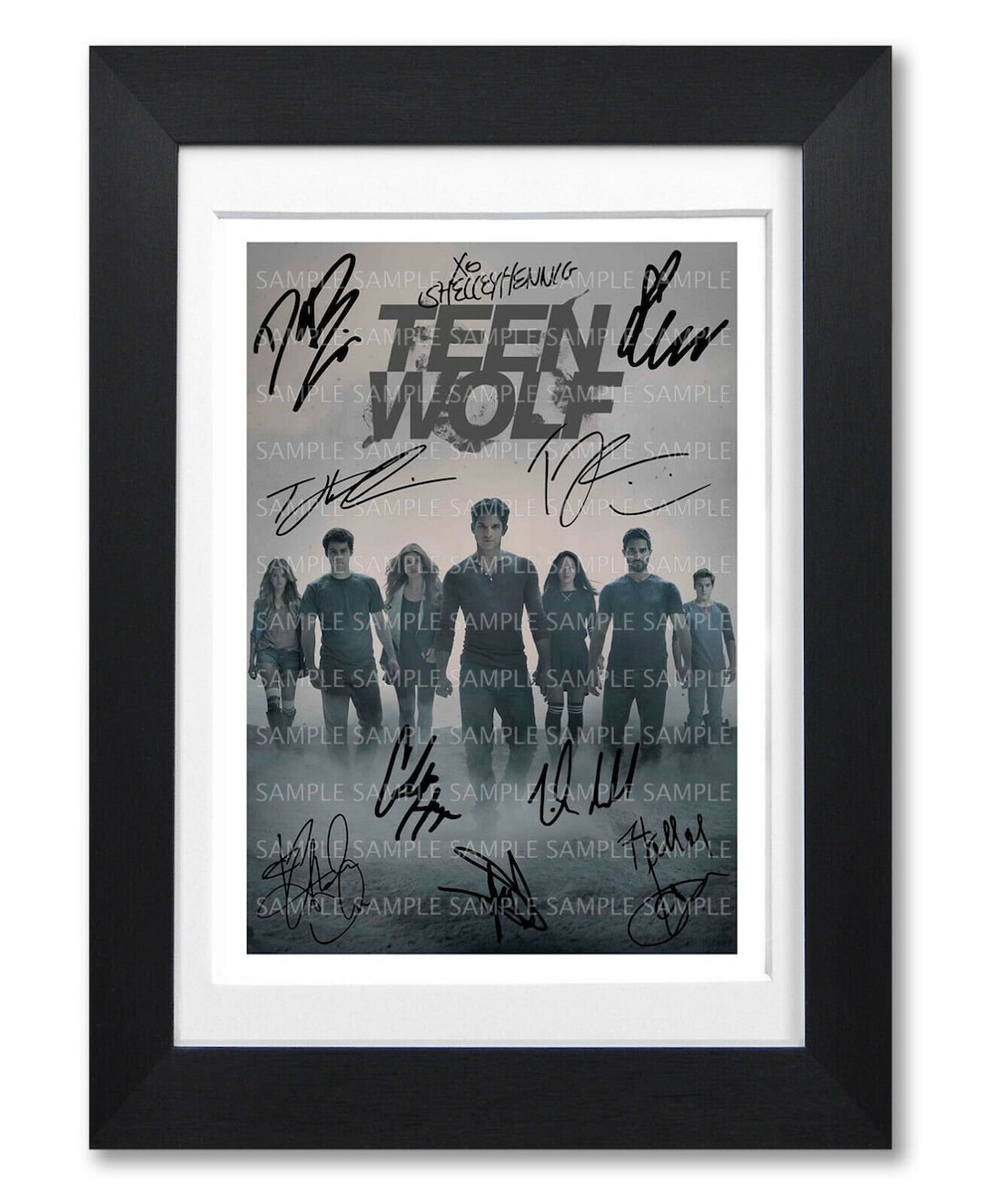 TEEN WOLF Cast Signed Poster Print Photo Autograph Tv Show Season ...