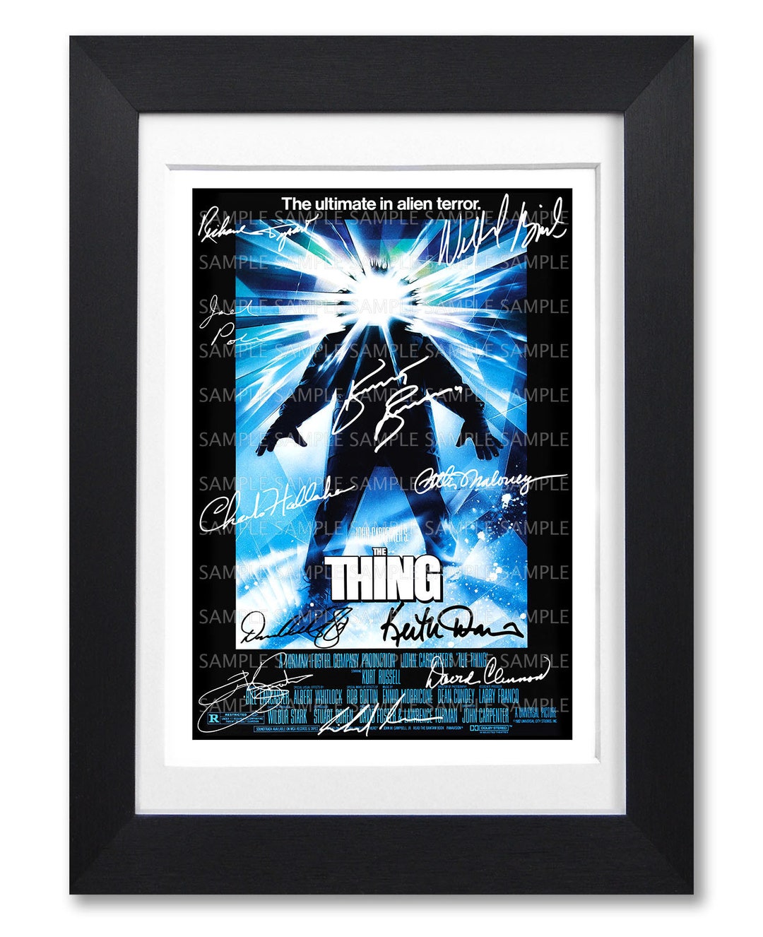 THE THING Movie Cast Signed Poster Print Photo Autograph Memorabilia ...