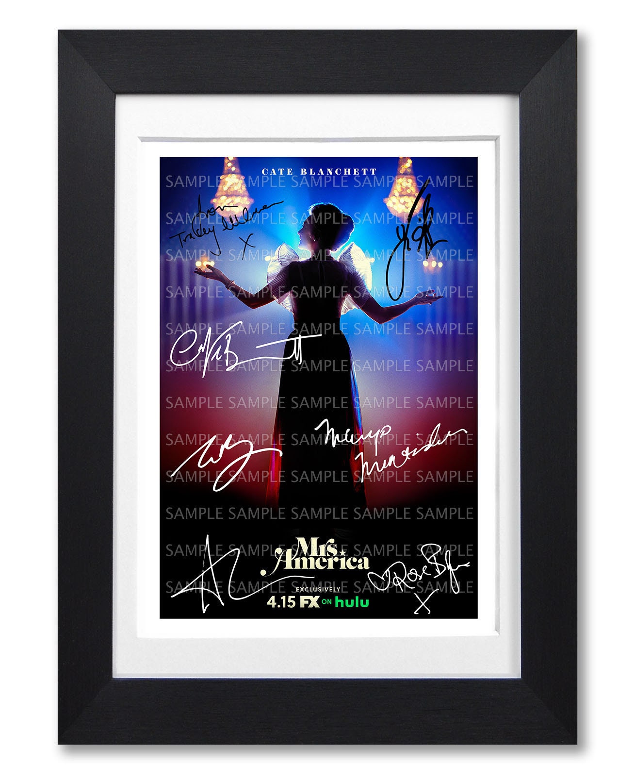 MRS AMERICA Cast Signed Poster Print Photo Autograph Hulu Tv Show ...