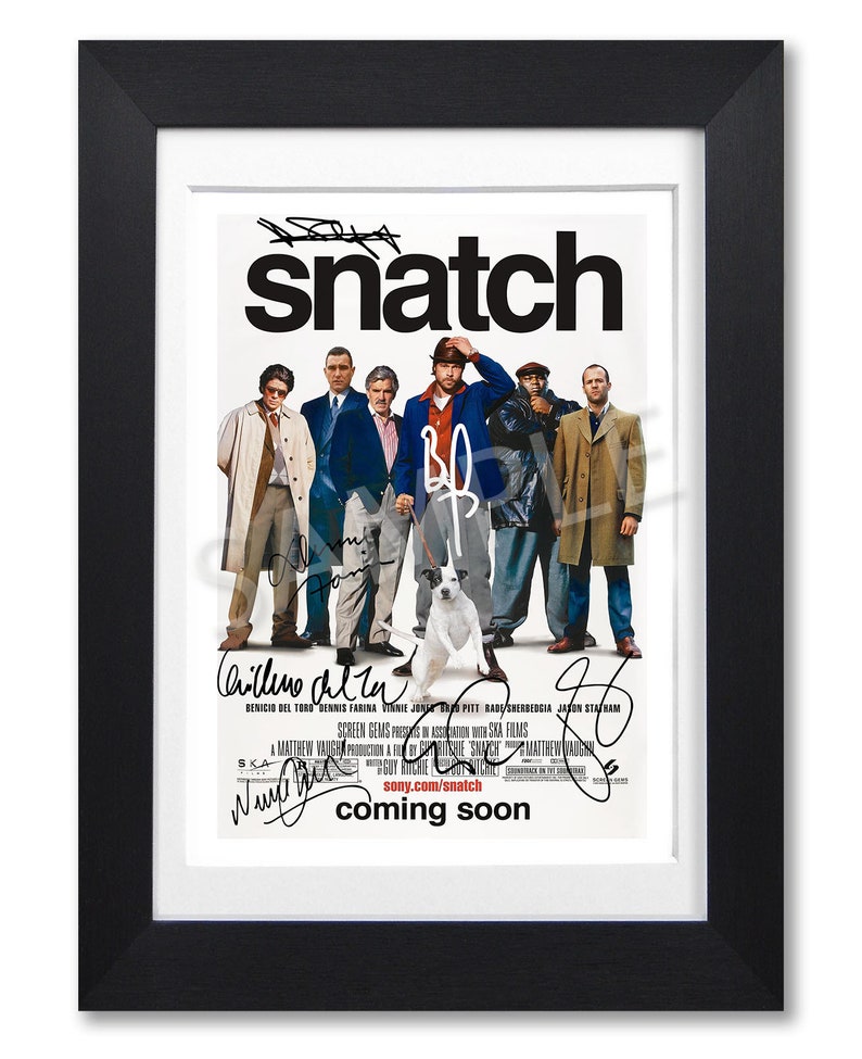 SNATCH Movie Cast Signed Poster Print Photo Autograph Gift | Etsy