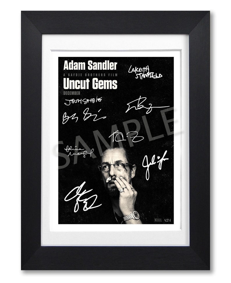 UNCUT GEMS Movie Cast Signed Poster Print Photo Autograph Gift 2019 ...