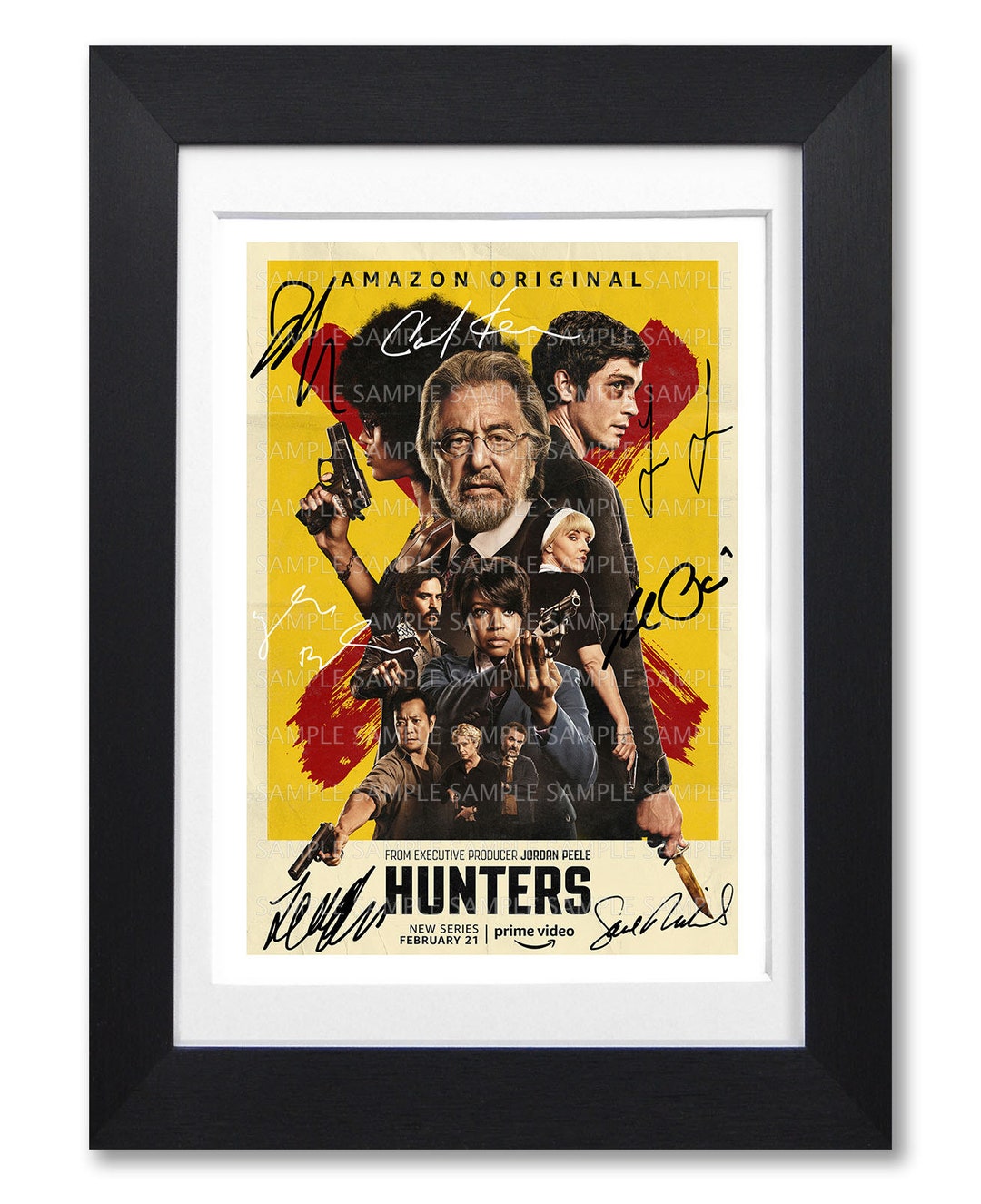 HUNTERS Cast Signed Poster Print Photo Autograph Tv Show - Etsy