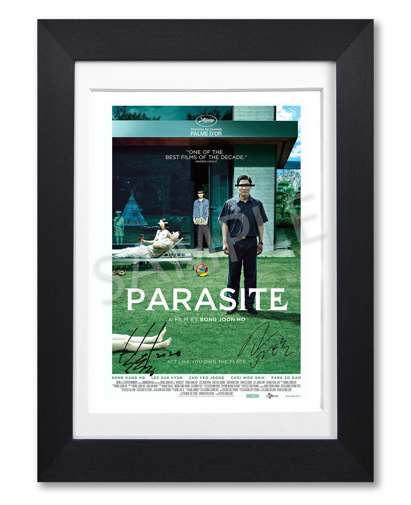 PARASITE Movie Cast Signed Poster Print Photo Autograph Gift - Etsy