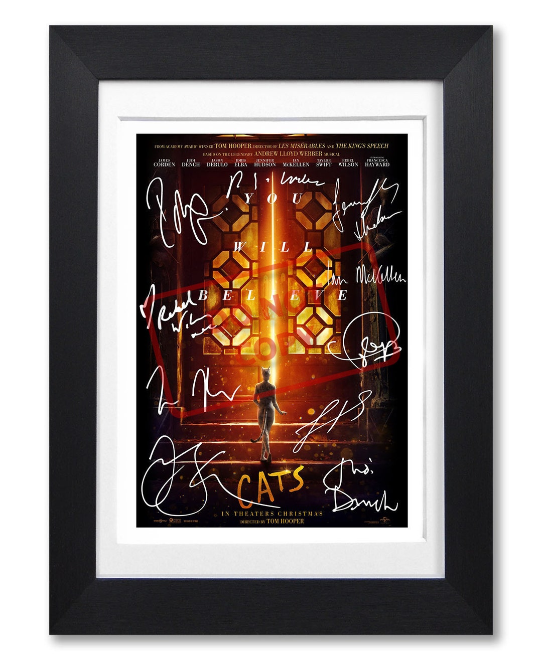 CATS the Musical Movie Cast Signed Poster Print Photo Autograph Gift ...