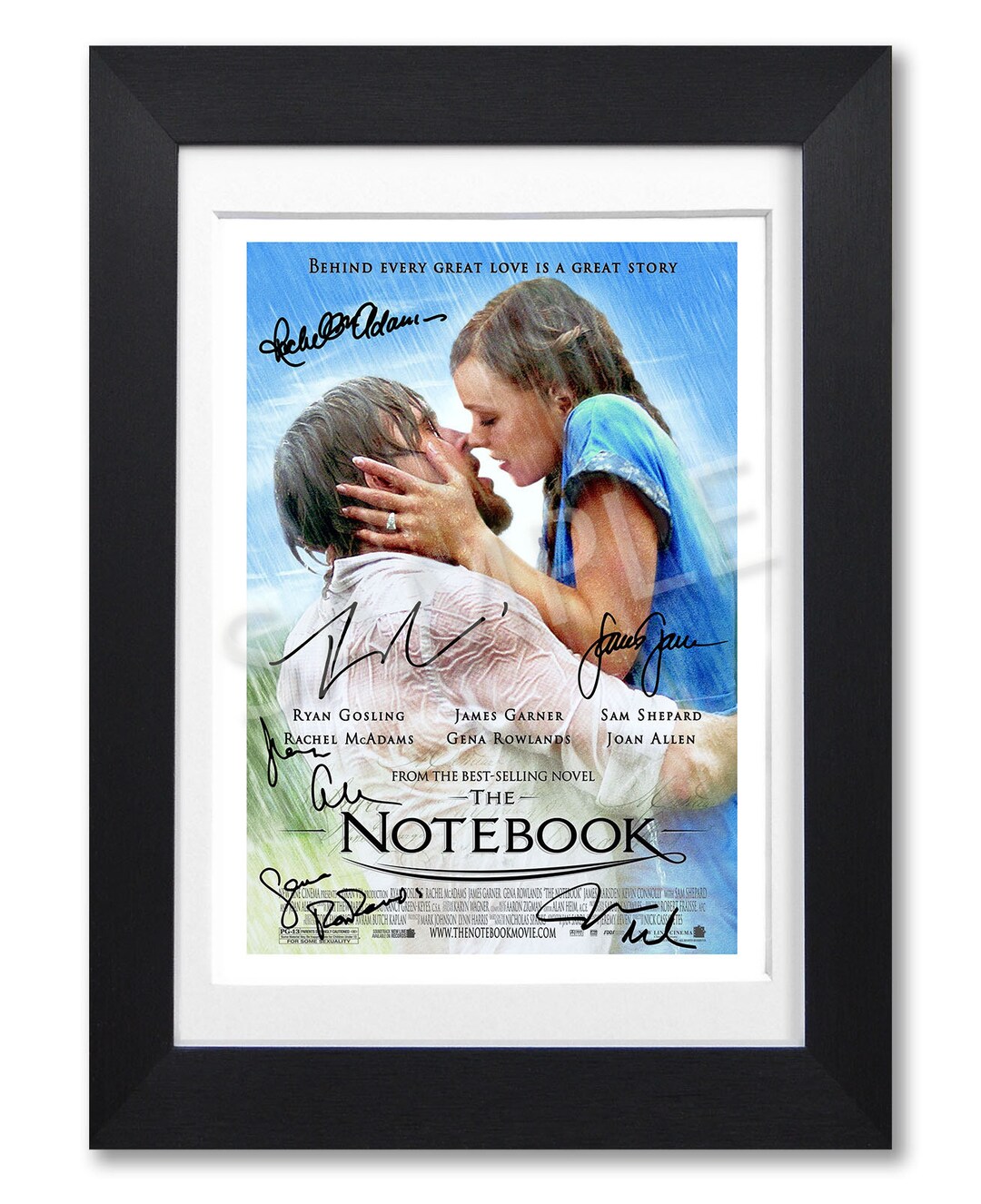 THE NOTEBOOK Movie Cast Signed Poster Print Photo Autograph Gift 2004 ...