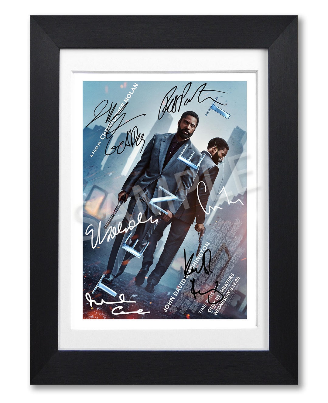 TENET Movie Cast Signed Poster Print Photo Autograph Gift 2020 Film ...