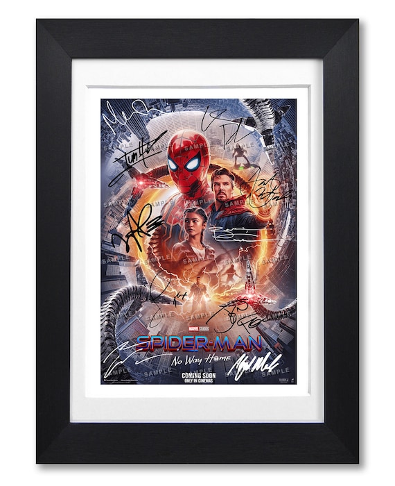 SPIDER-MAN No Way Home Movie Cast Signed Poster Print Photo - Etsy UK