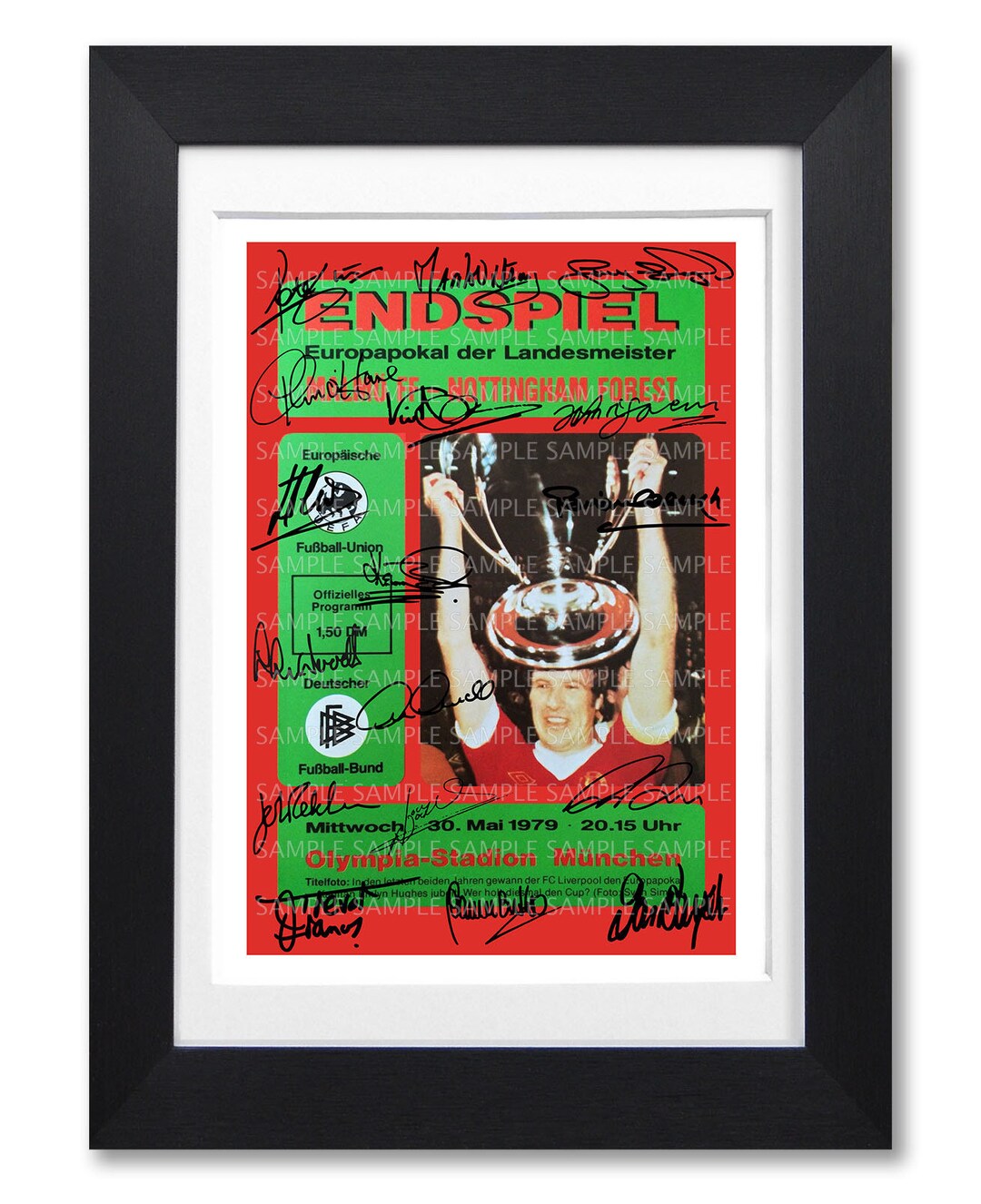 NOTTINGHAM FOREST European Cup Winners 1979 Programme Team Squad Signed ...