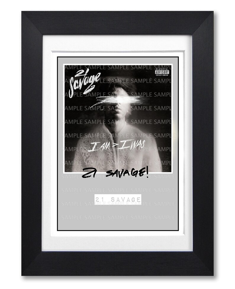 21 SAVAGE Rapper Signed Poster Print Photo Autograph Cd Album - Etsy