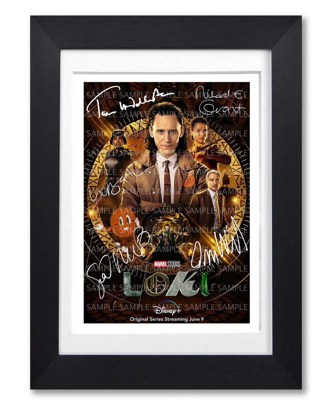 LOKI Cast Signed Poster Print Photo Autograph Tv Show Season Series ...