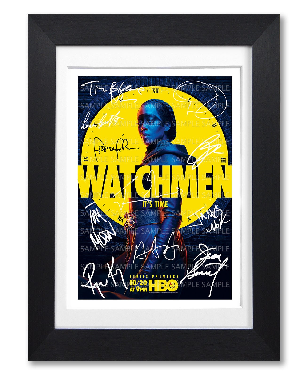WATCHMEN Cast Signed Poster Print Photo Autograph HBO Tv Show Season ...