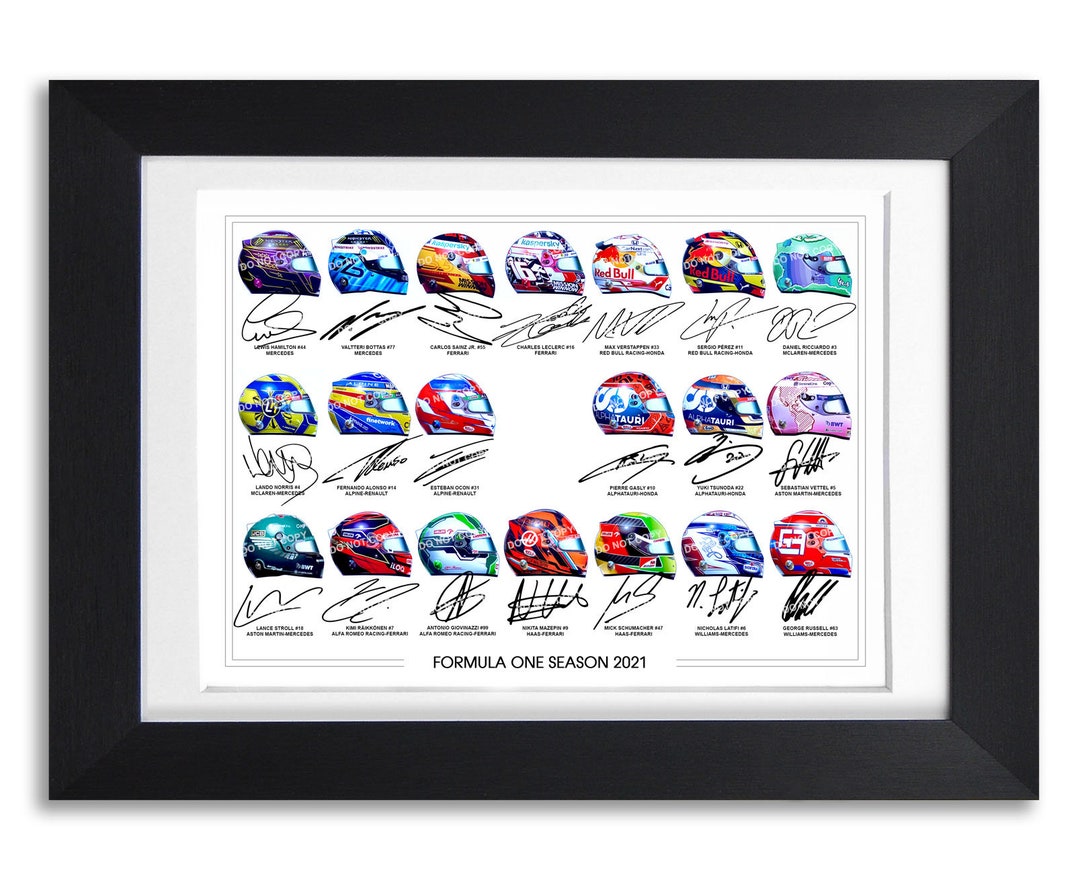 NEW! FORMULA ONE 2021 All Drivers & Teams Signed Poster Print Photo ...