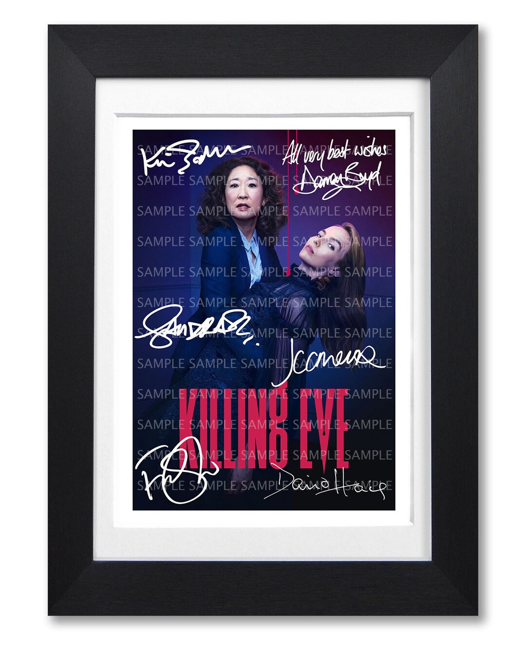 KILLING EVE Cast Signed Poster Print Photo Autograph Amc Bbc Tv Show ...
