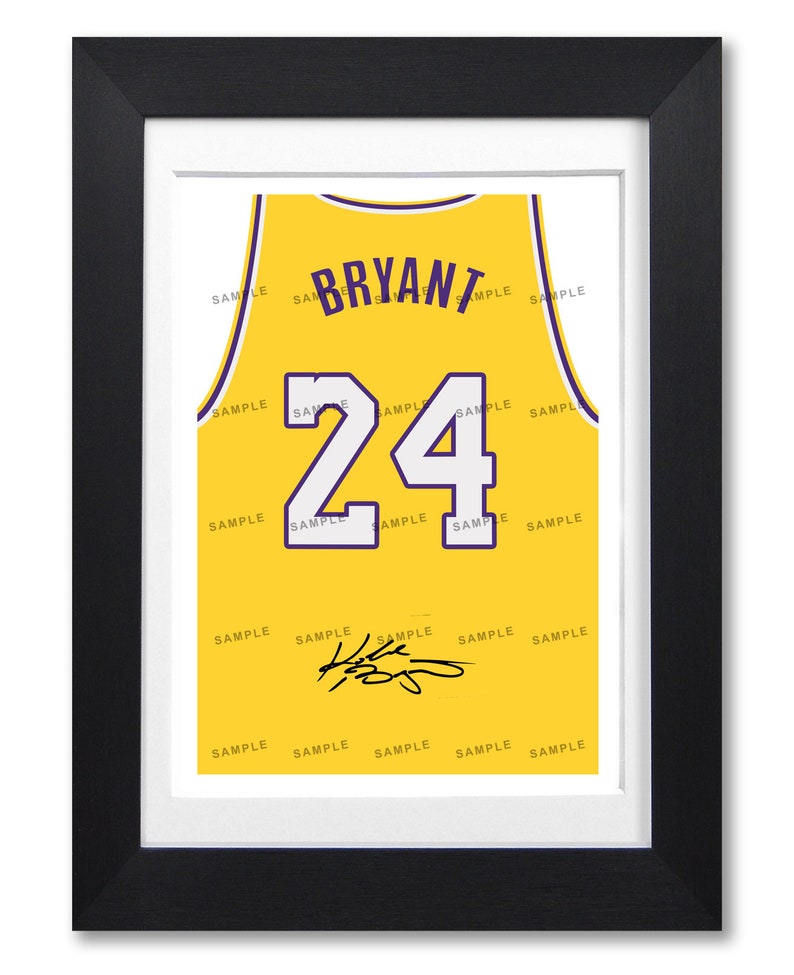 KOBE BRYANT Signed Poster Print Photo Autograph LA Lakers Los - Etsy