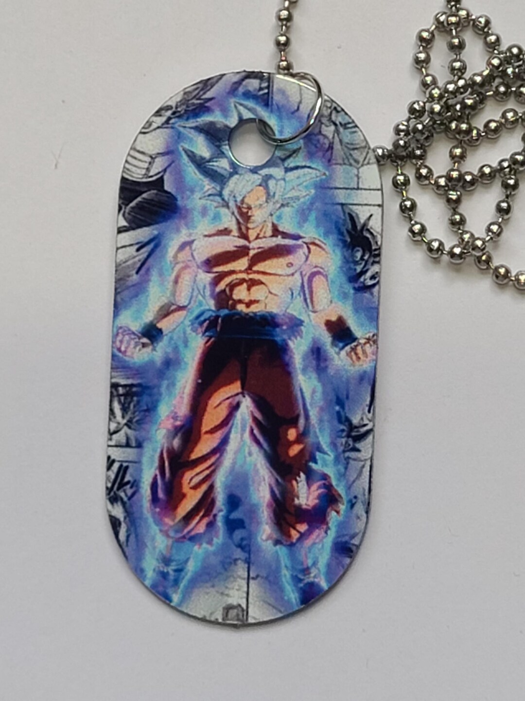 Custom Double Sided Goku Dragonball Z Stainless Steel Dog Tag Necklace ...