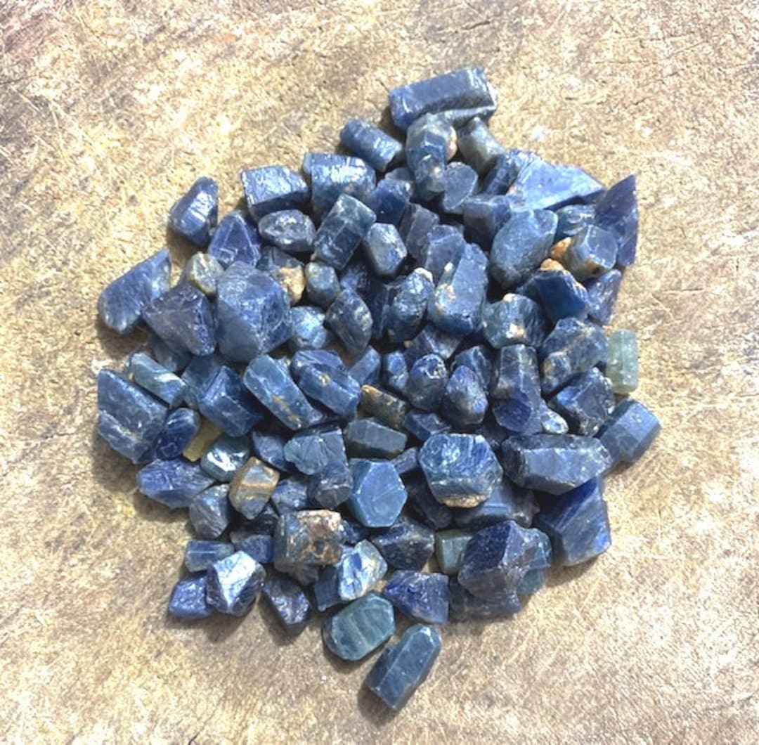 FRESH RAW SAPHIRE100% natürlicher blauer Saphir, große Edelsteine ...