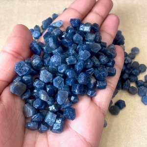 Aaa+100%natural Raw Sapphire,rough Sapphire, September Birthstone, Blue Sapphire,raw Crystals ...
