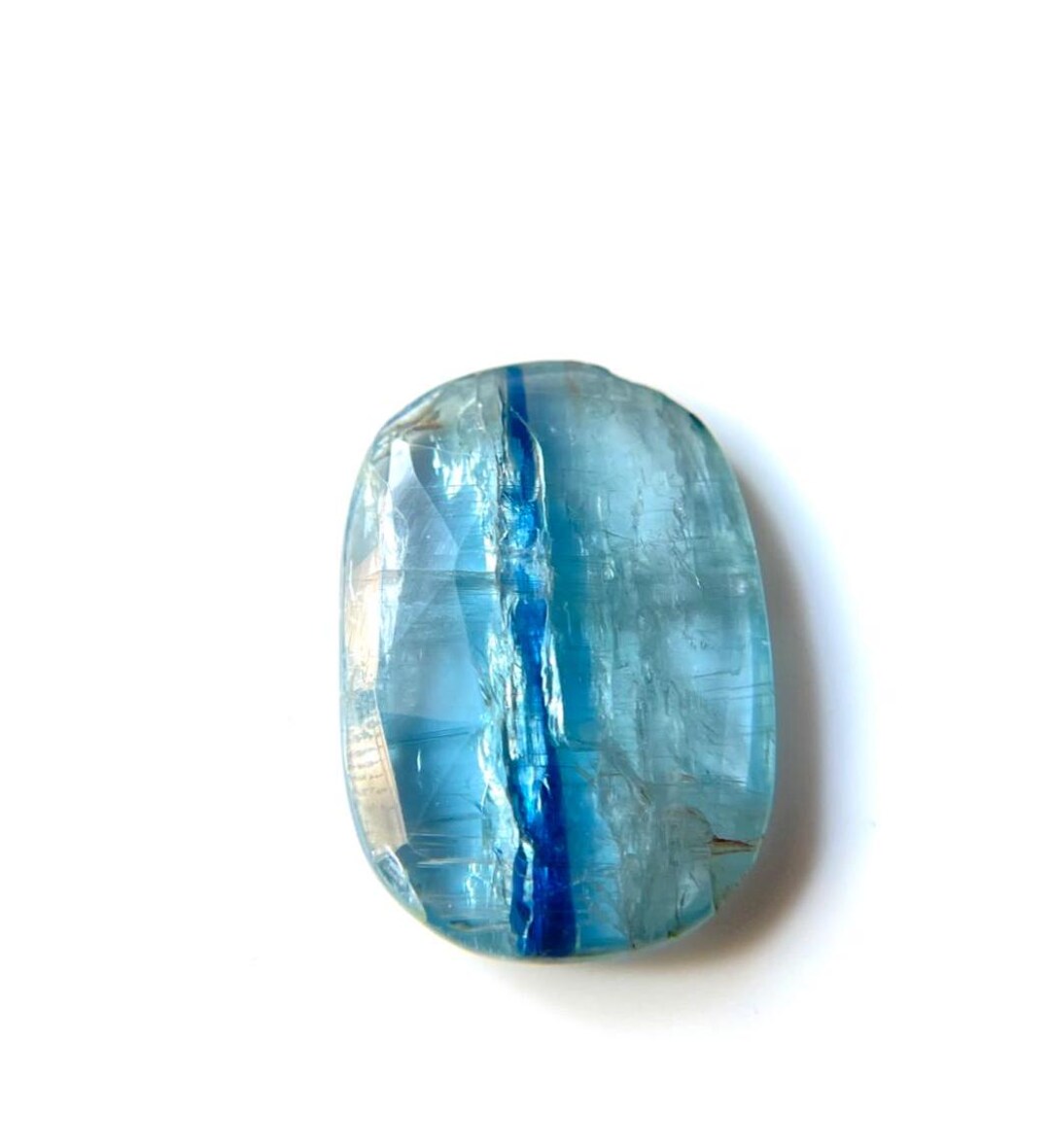 Piedra preciosa de cianita de color aguamarina rara, 23 x 16 x 4 mm ...