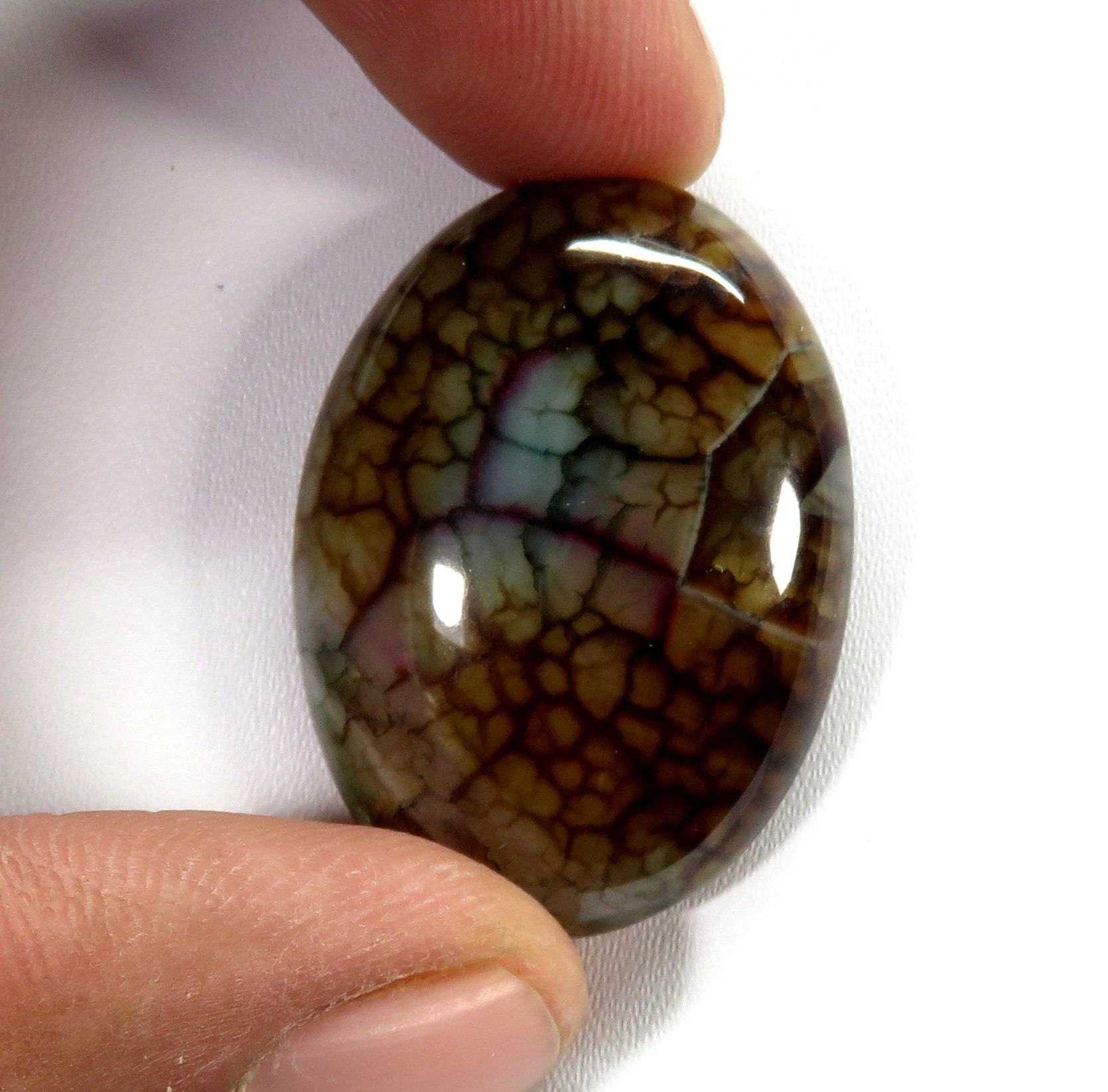 49.45CTS Natural Agate Oval Shape cabochon Top Quality | Etsy
