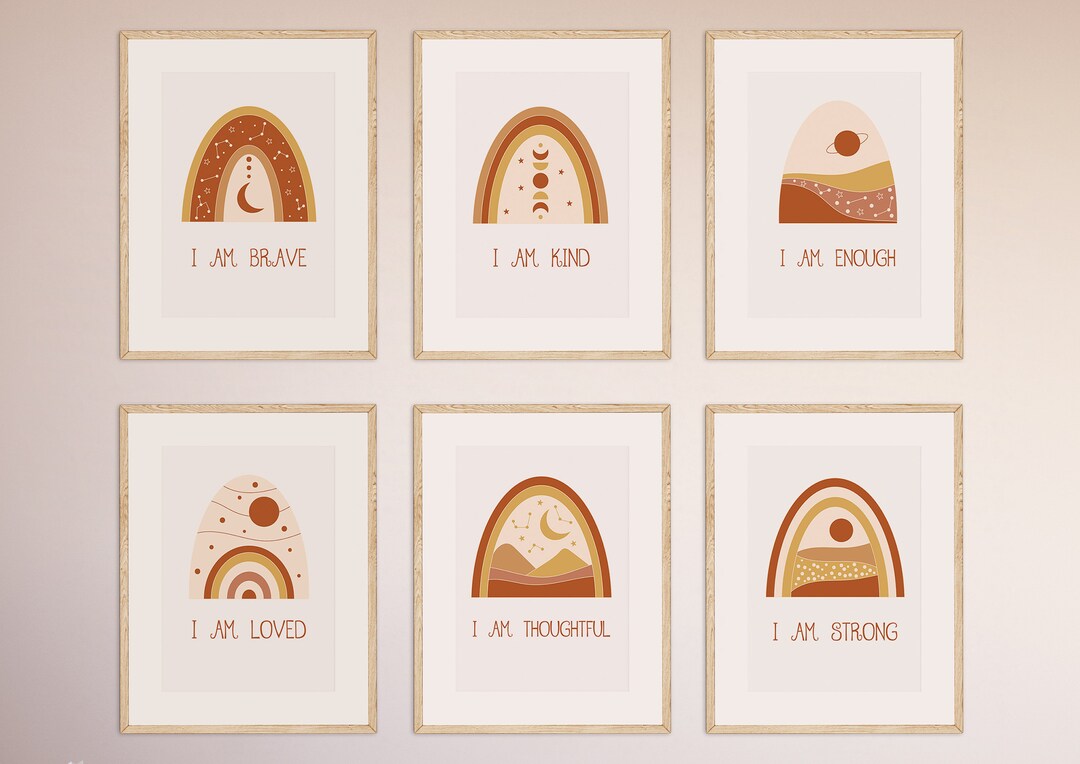 Positive Affirmation Posters for Kids Digital Download Boho - Etsy