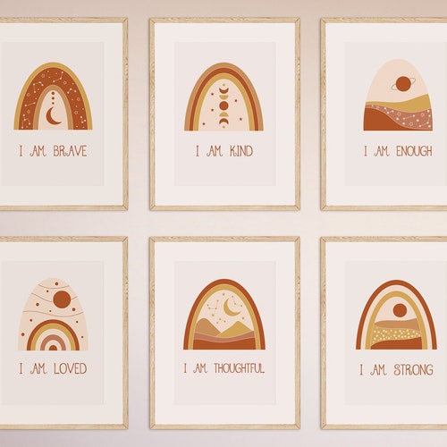 Positive Affirmation Posters for Kids Digital Download Boho - Etsy
