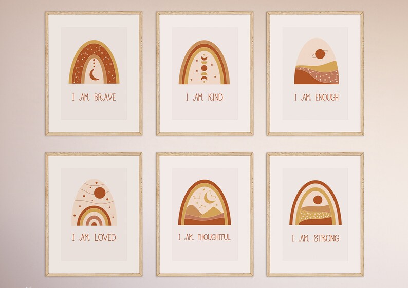 Positive Affirmation Posters for Kids Digital Download Boho - Etsy