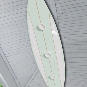 Surfboard Shaped Ceiling Chandelier, Light Green, Pool Billiard Table ...
