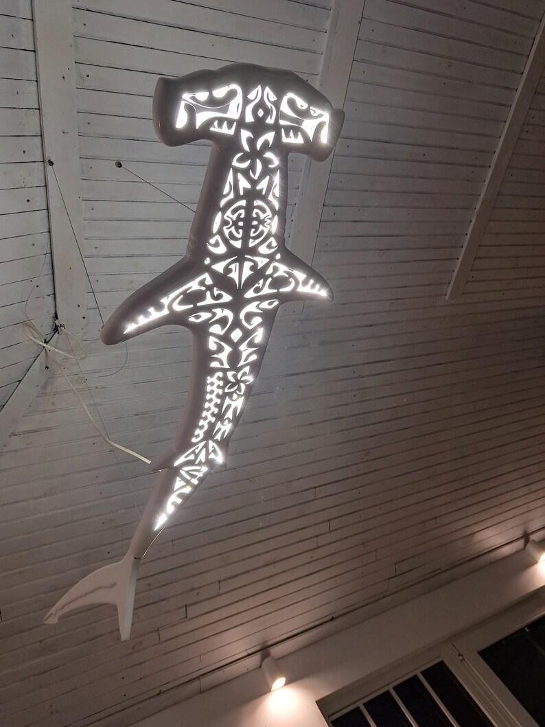 Hammerhead Shark LED Ceiling Light – Ocean Power in Motion - Etsy