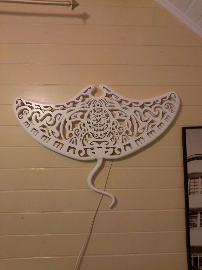 Handcrafted Unique Wooden Manta Ray Ceiling Chandelier: Led - Etsy