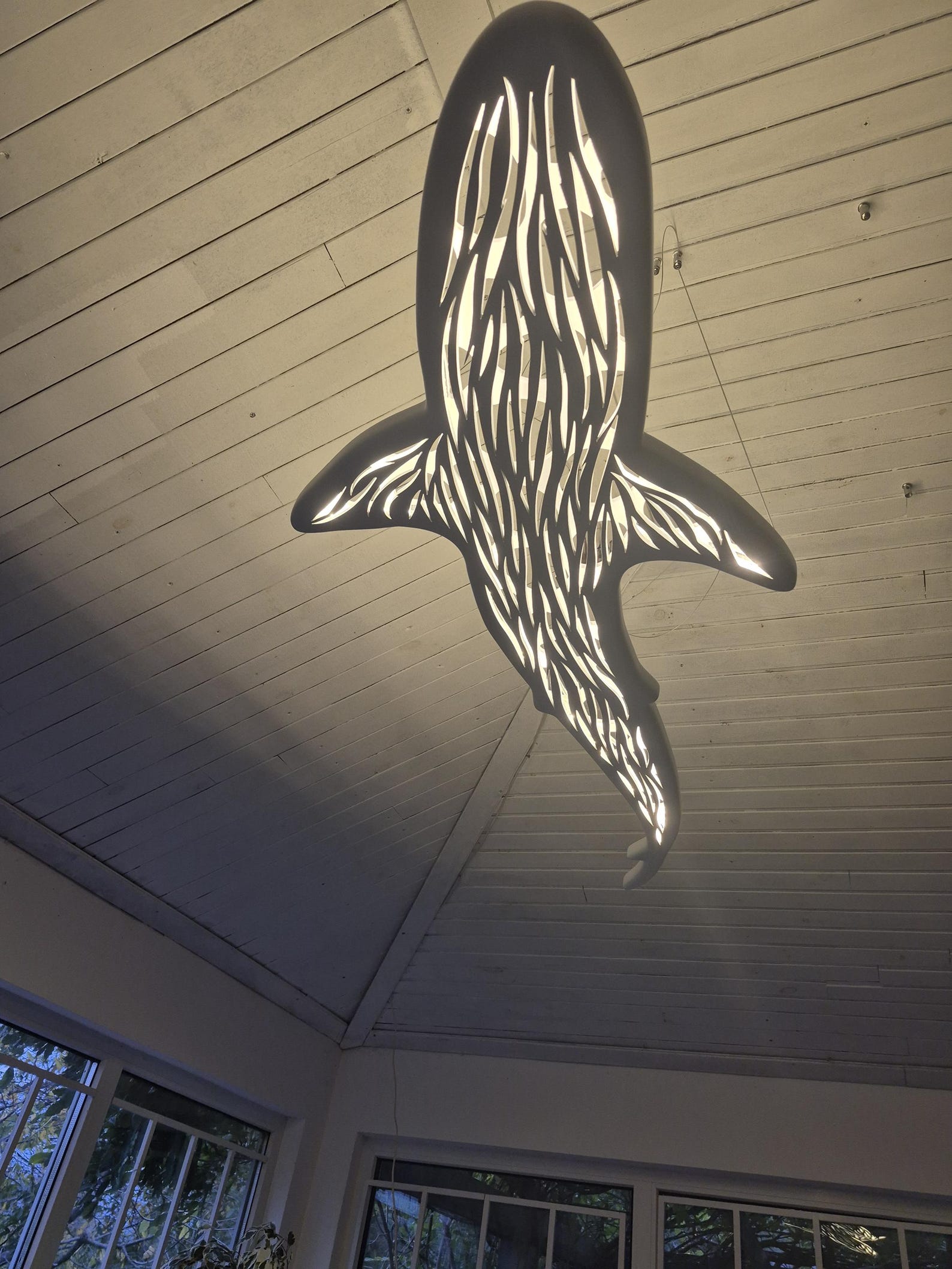 Shark Ceiling Light – Modern Ocean-inspired LED Chandelier for Marine ...