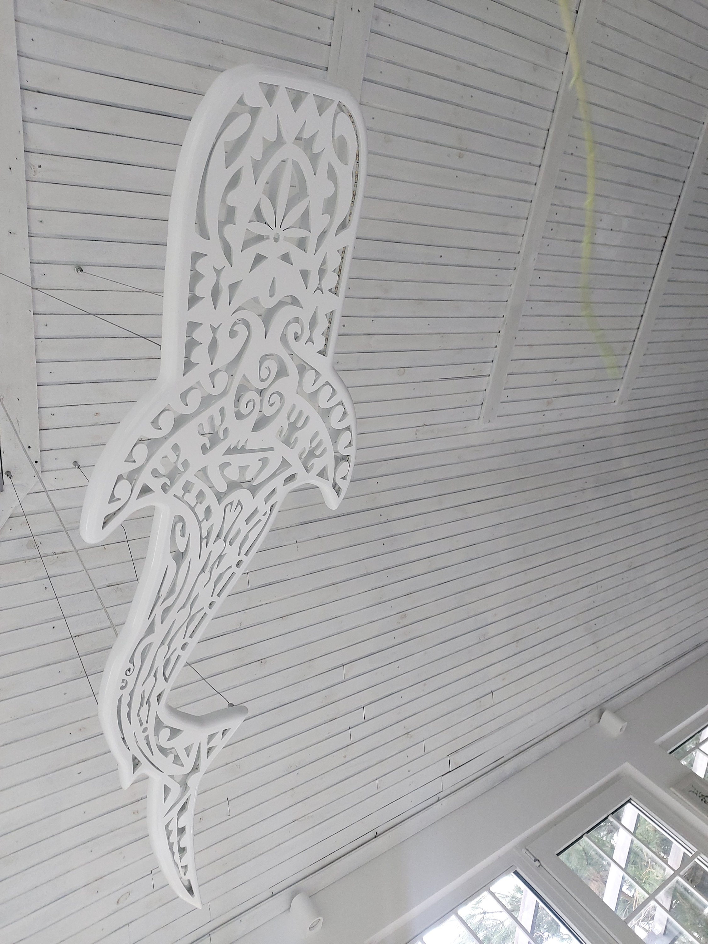 Whale Shark Ceiling Light – Maori Surf Style Ocean LED Chandelier - Etsy