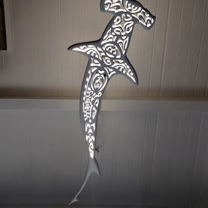 Handcrafted Hammerhead Shark Ceiling Light in Surf-inspired Style - Etsy UK