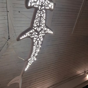 Handcrafted Shark Hammer Ceiling Chandelier in Maori Surf Style - Etsy UK
