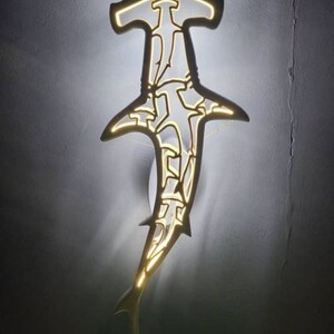 Handcrafted Unique Wooden Shark Hammer Ceiling Chandelier - Etsy