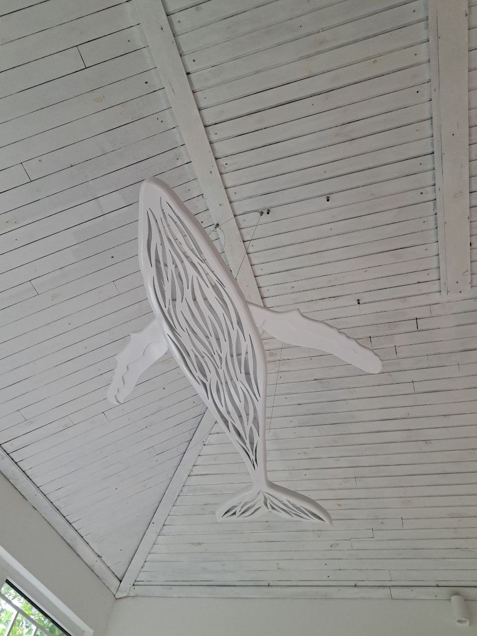 Whale LED Ceiling Light – Ocean Theme Chandelier for Coastal Home or ...