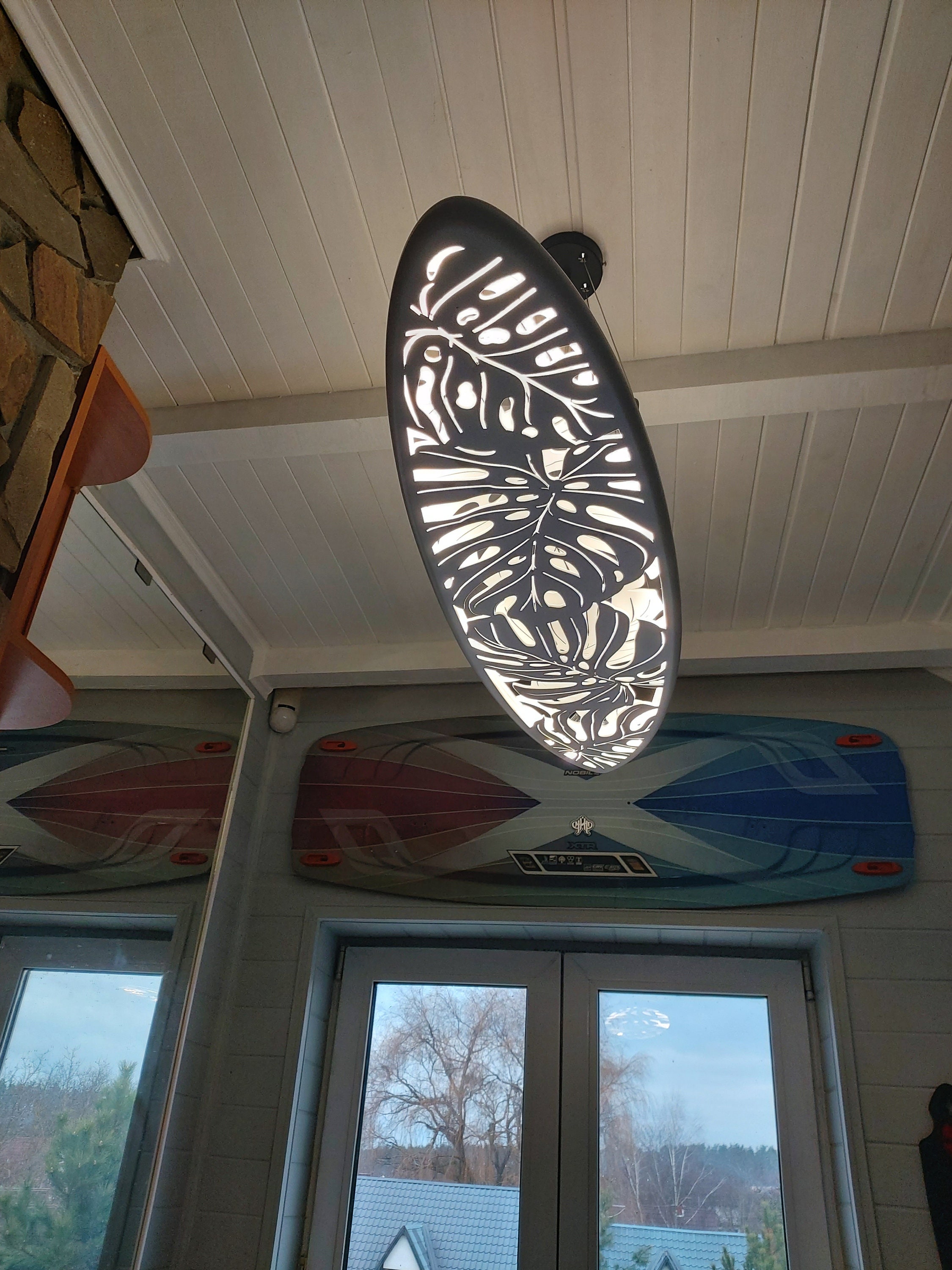 Surfing Ceiling Light for Home Decor. Lamp Surfboard - Etsy UK