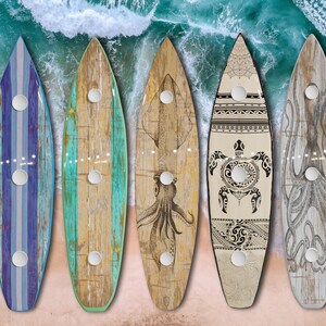 Surfboard Shaped Ceiling Light – Coastal Game Room Chandelier ...