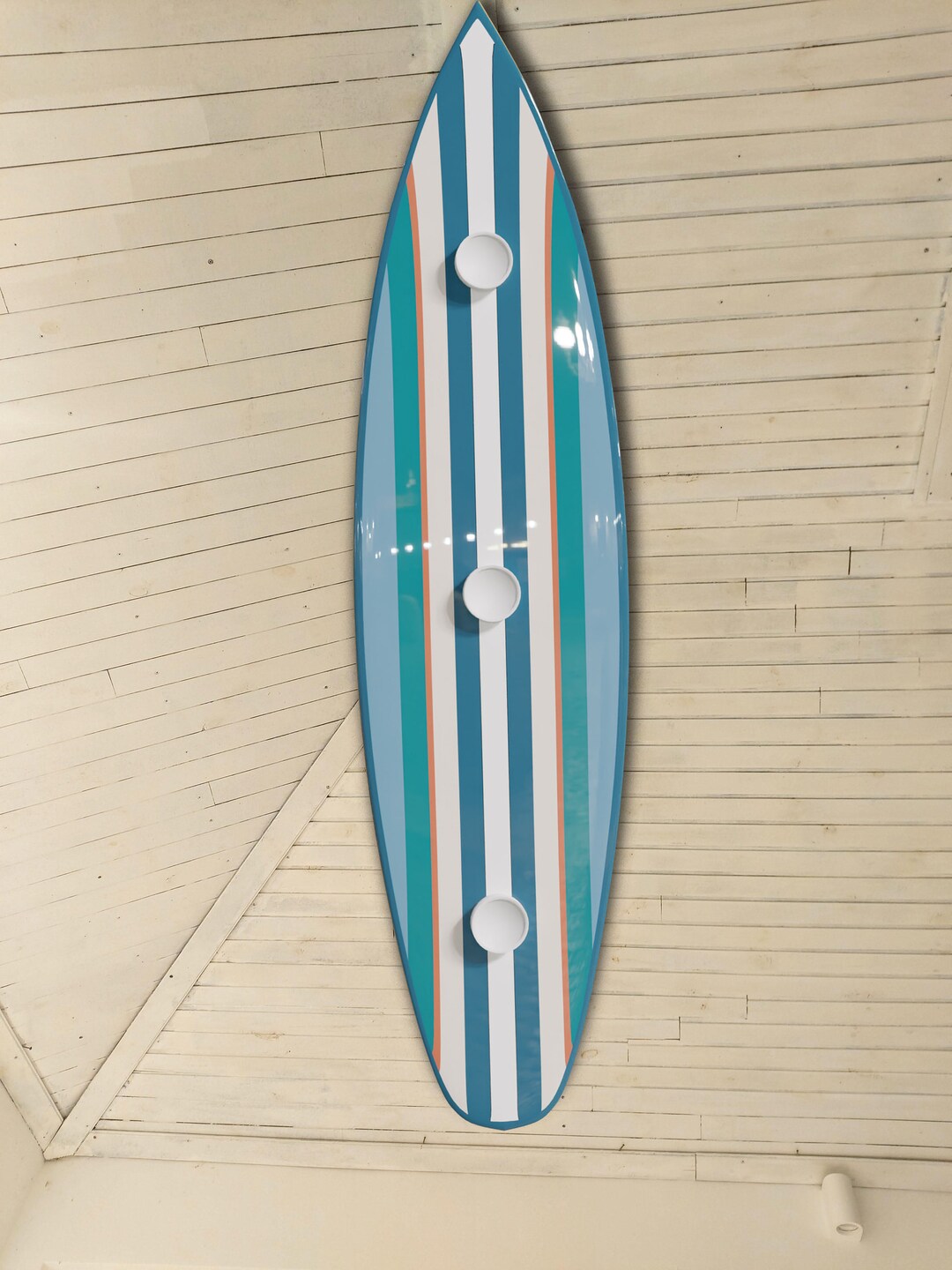 Surfboard Shaped Ceiling Chandelier, Light Blue, Pool Billiard Table ...