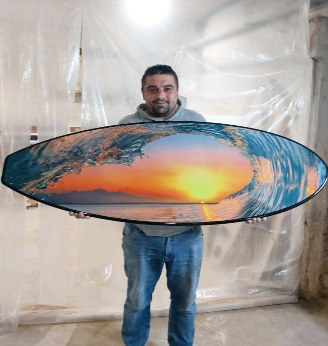 Surfboard-shaped LED Wall Light SUNSET. - Etsy