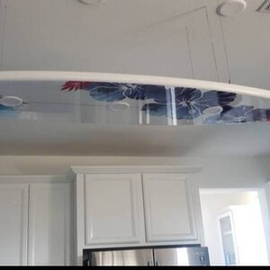 Surfboard Shaped Ceiling Light – Coastal Game Room Chandelier ...