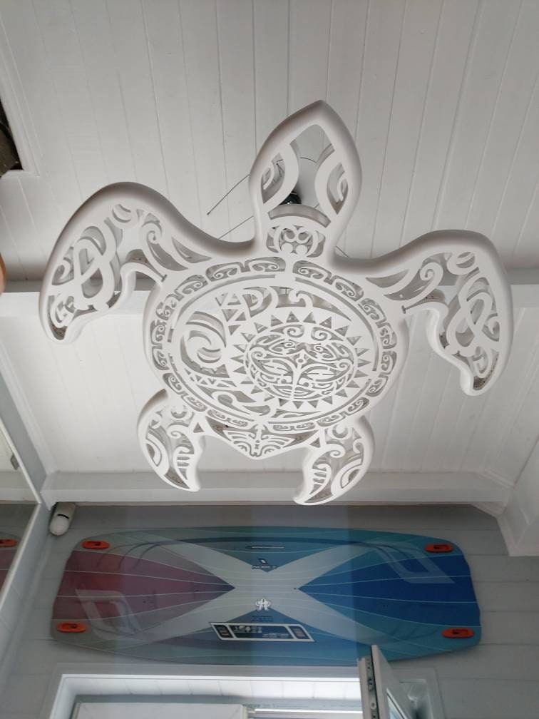 Turtle Ceiling Light – Handcrafted Ocean-inspired Chandelier – Surf ...
