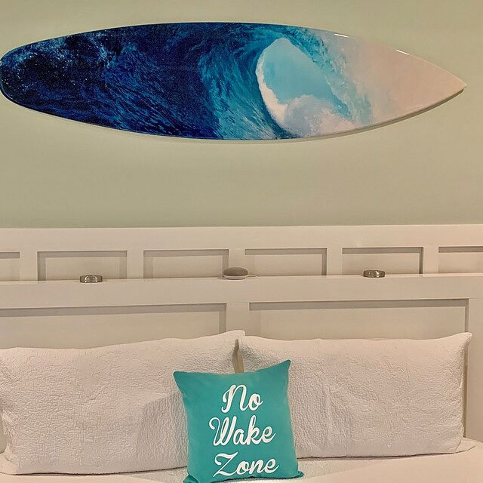 Surfboard Wall Art: Ocean Wave Coastal Decor - Etsy