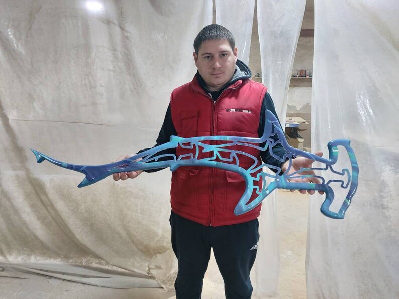 Handcrafted Unique Wooden Shark Hammer Ceiling Chandelier - Etsy