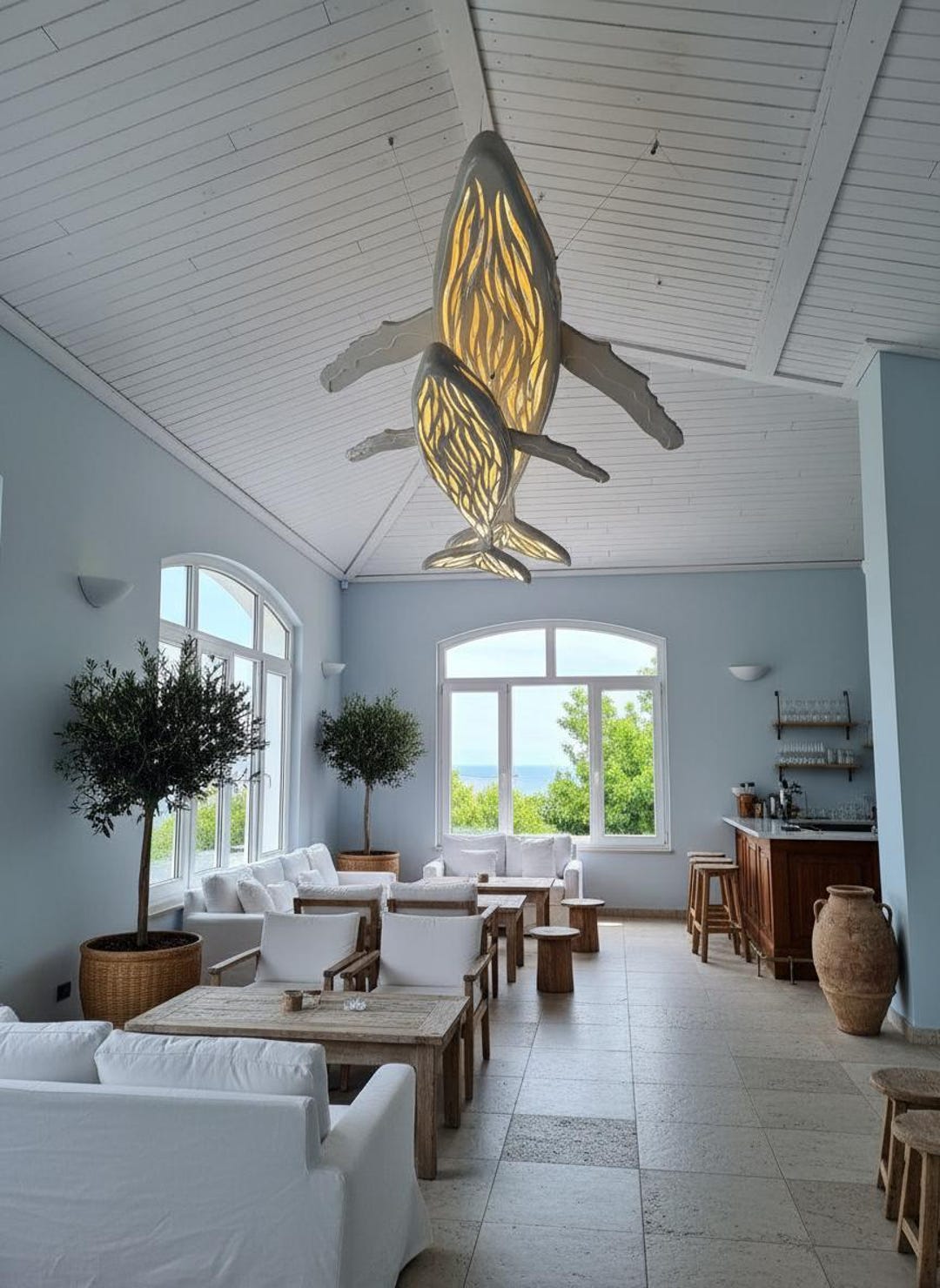 Whale and Baby LED Ceiling Light: 3D Ocean Theme Chandelier - Etsy