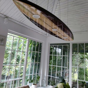 Surfboard Shaped Ceiling Light – Coastal Game Room Chandelier ...