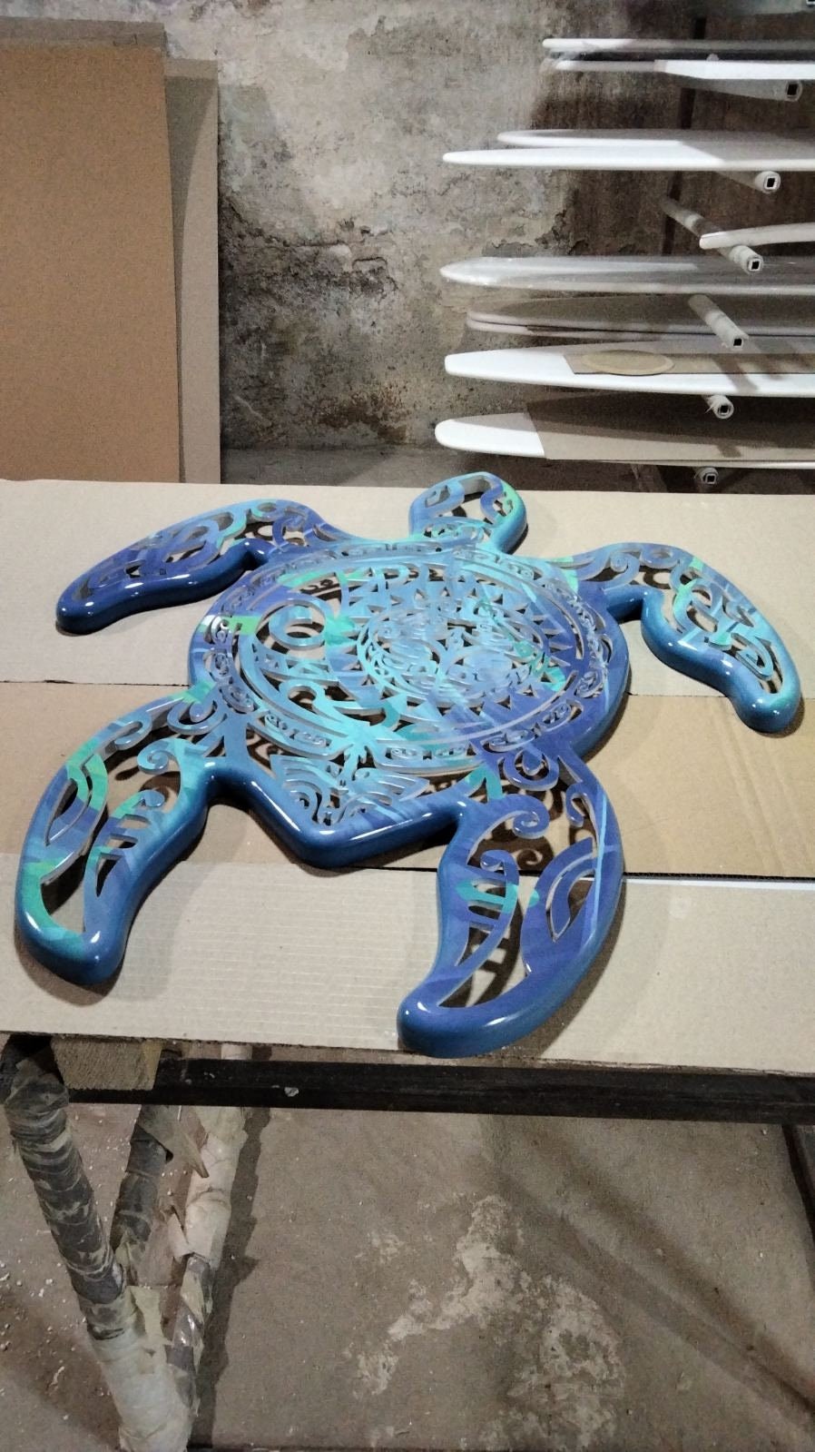 Turtle Ceiling Light – Handcrafted Ocean-inspired Chandelier – Surf ...