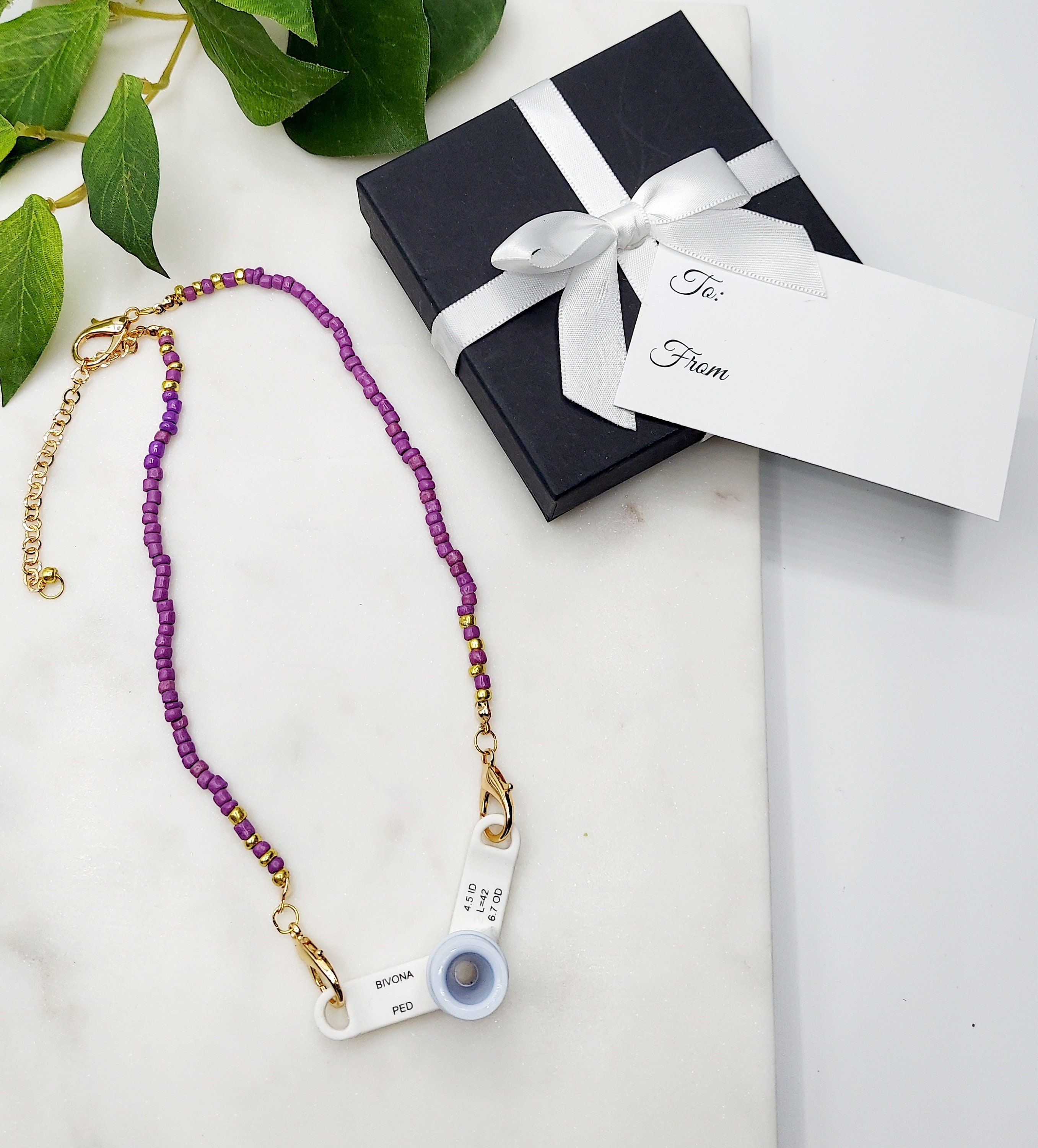 Trach Ties Beaded Trach Ties Adjustable Trach Chain - Etsy