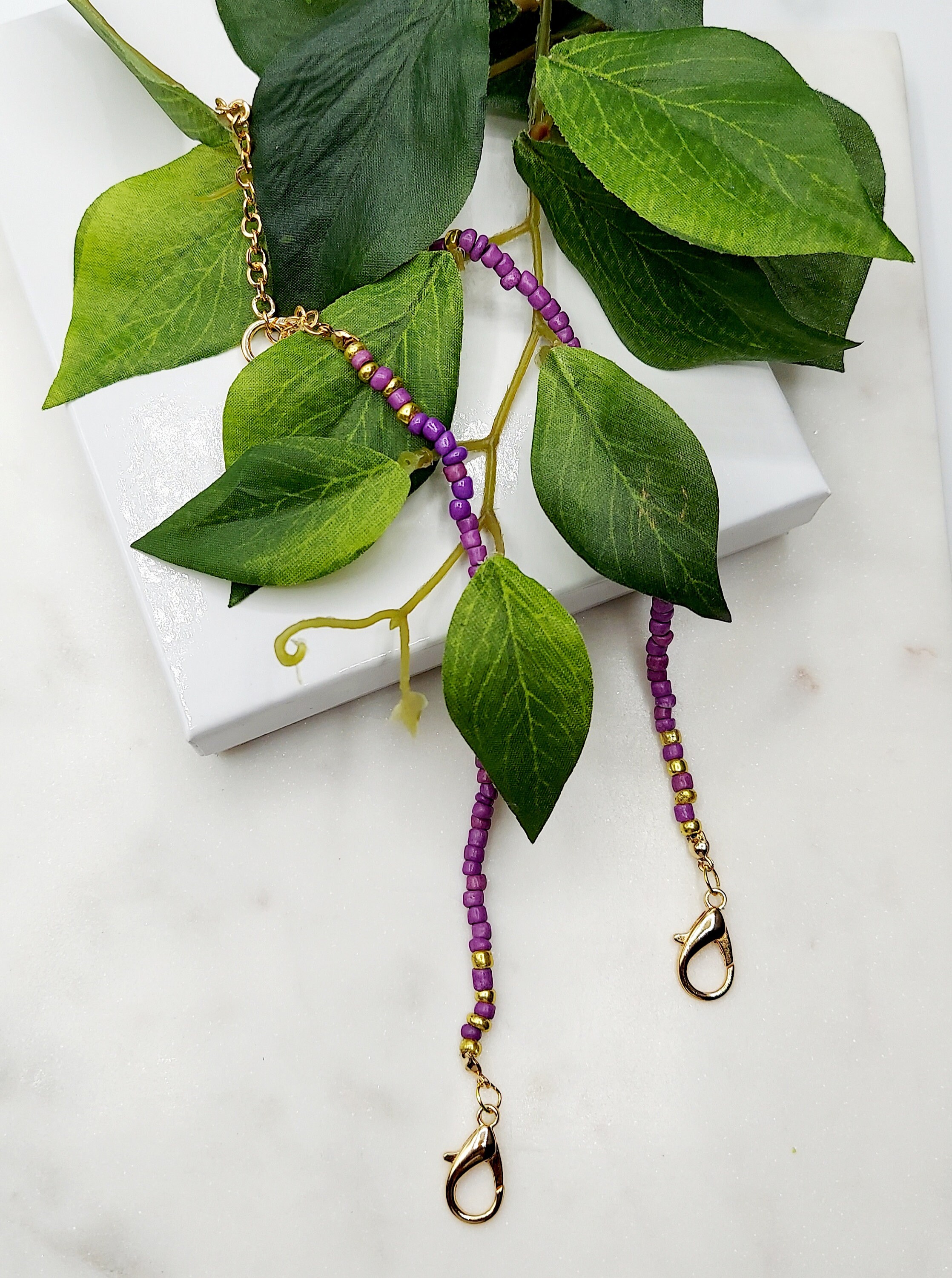 Trach Ties, Beaded Trach Ties , Adjustable, Trach Chain, Beaded, Trach ...