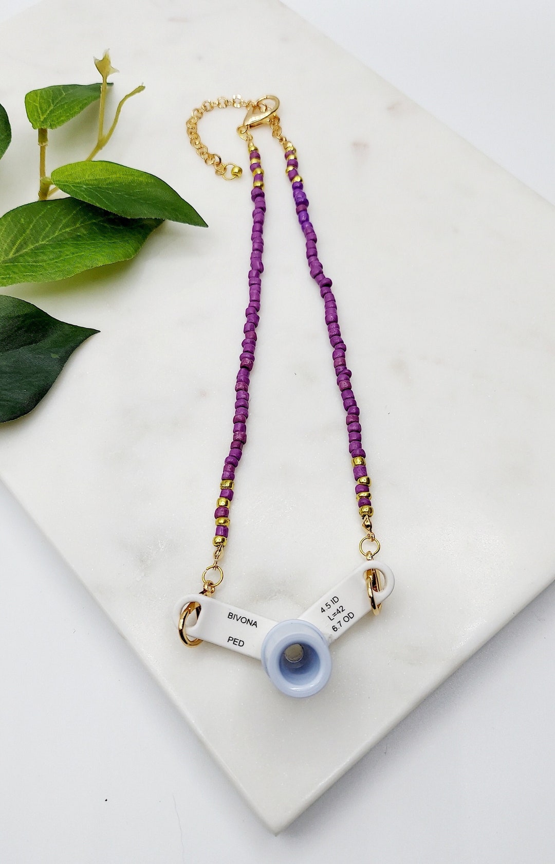 Trach Ties, Beaded Trach Ties , Adjustable, Trach Chain, Beaded, Trach ...